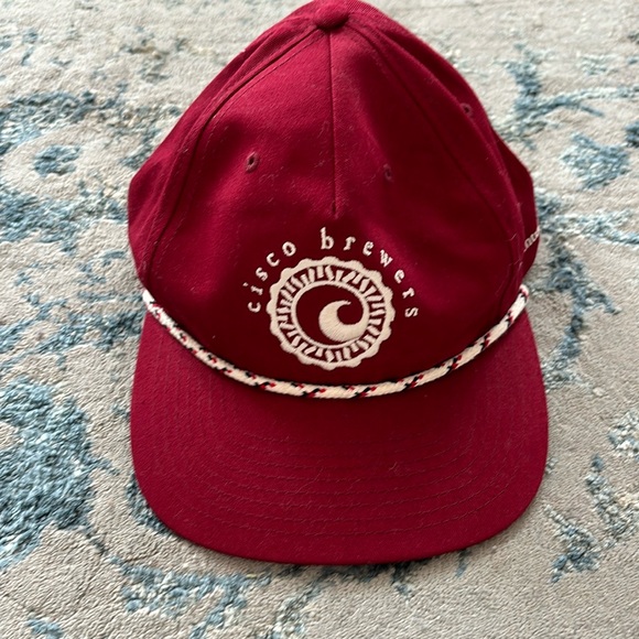 Cisco | Accessories | Cisco Brewers Embroidered Logo Map Brim Hat Burgundy | Poshmark